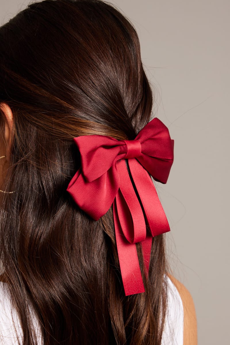 Red Bow Hair Clip | You & All